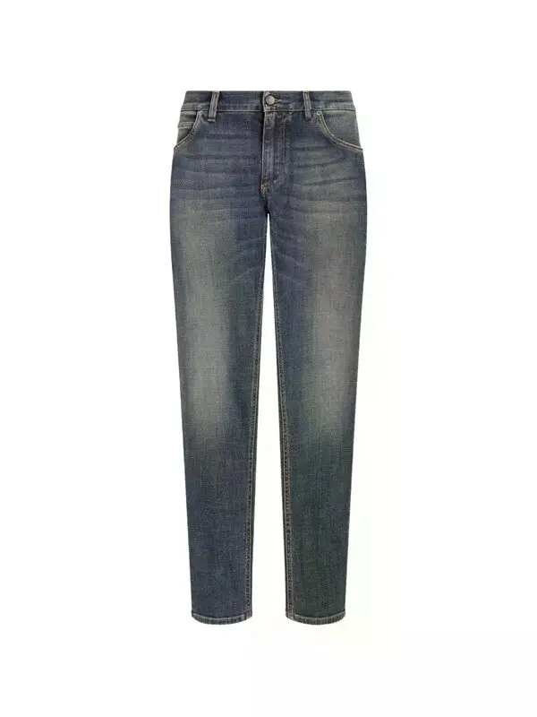 Dolce & Gabbana Logo Plaque Slim-cut Jeans