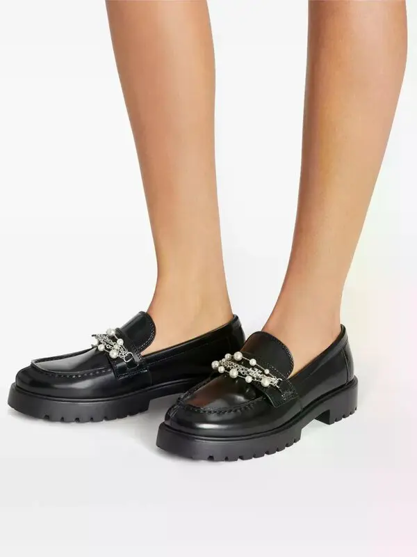 Tory Burch Embellished Lug Loafers
