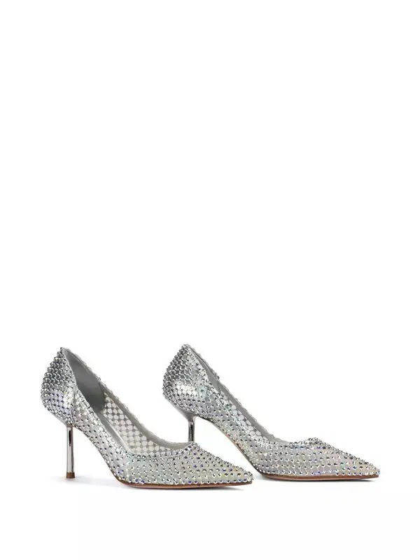 LE SILLA 80mm Gilda Pumps - Silver