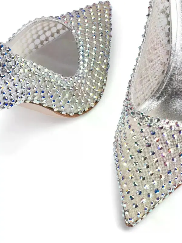 LE SILLA 80mm Gilda Pumps - Silver