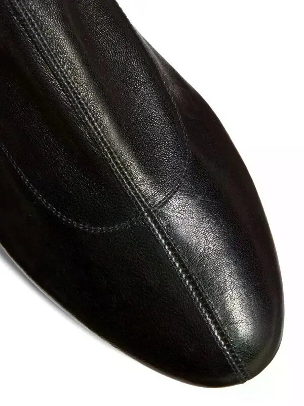 Khaite The Apollo Leather Ankle Boots