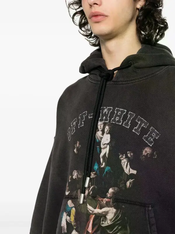Off-White Graphic-print Cotton Hoodie