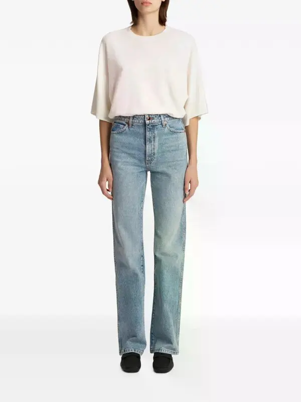 Khaite Danielle Straight-leg Jeans - Blue