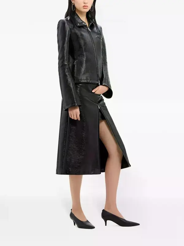 COURREGES Embossed Logo Zip-fastening Jacket