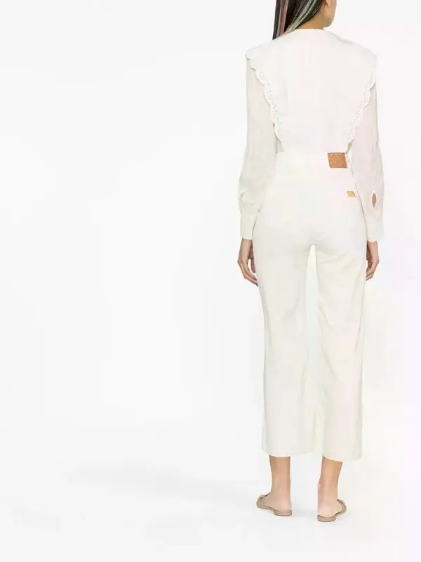 Elisabetta Franchi High-waisted Cropped Jeans