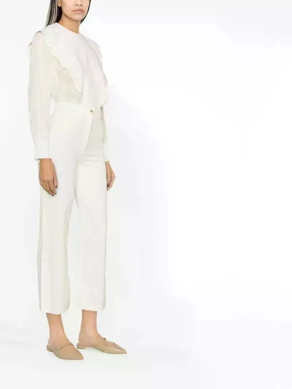 Elisabetta Franchi High-waisted Cropped Jeans