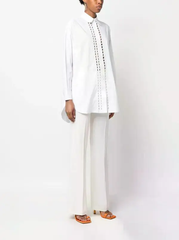 Ermanno Scervino Embroidered Cotton Shirt