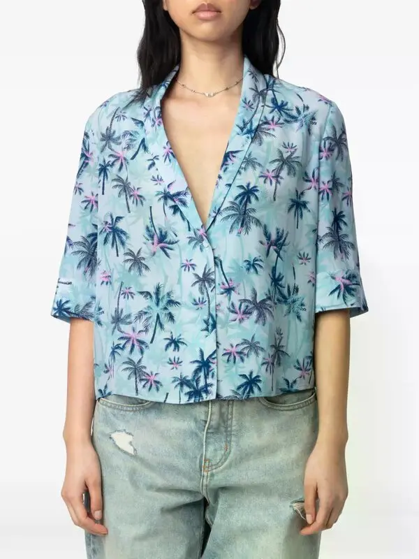 Zadig&Voltaire Telmos Shirt With All-over Graphic Print