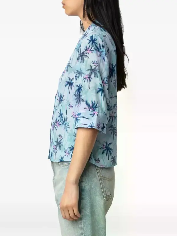 Zadig&Voltaire Telmos Shirt With All-over Graphic Print