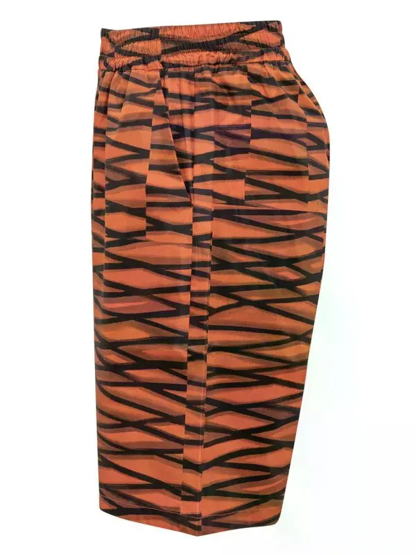 PIERRE-LOUIS MASCIA Printed Straight Leg Shorts
