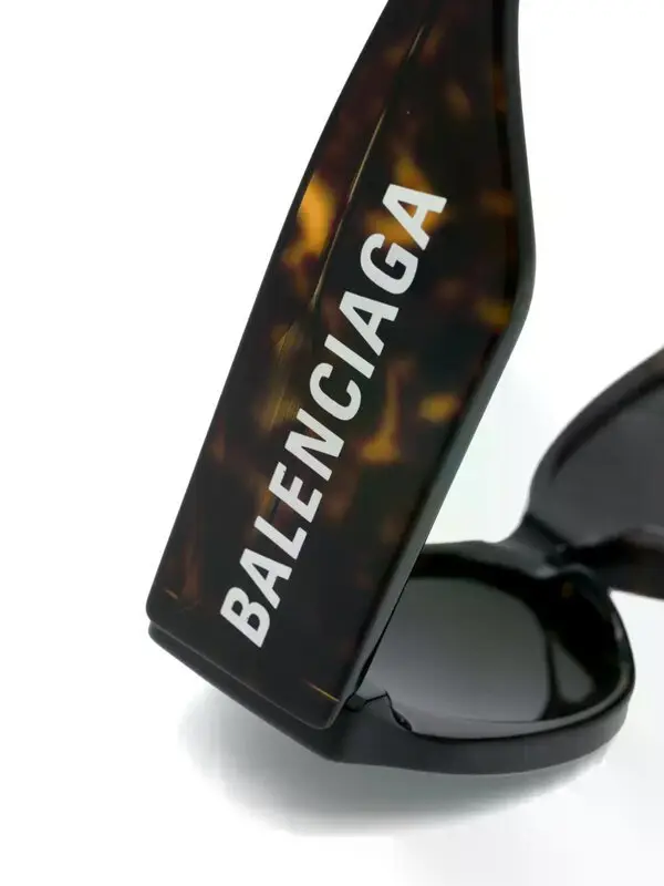Balenciaga Logo-print Biker Sunglasses