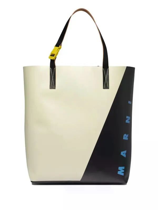 Marni Logo-print Leather Tote Bag