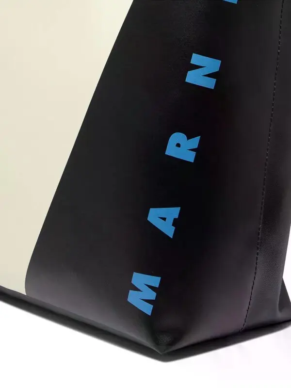 Marni Logo-print Leather Tote Bag