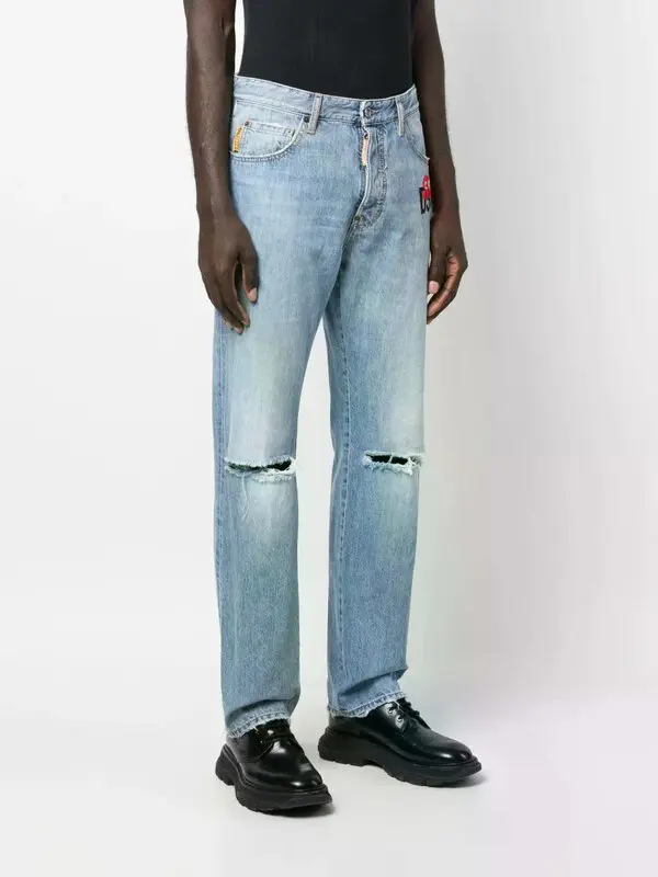 Dsquared2 Bootcut Jeans With Distressed Effect