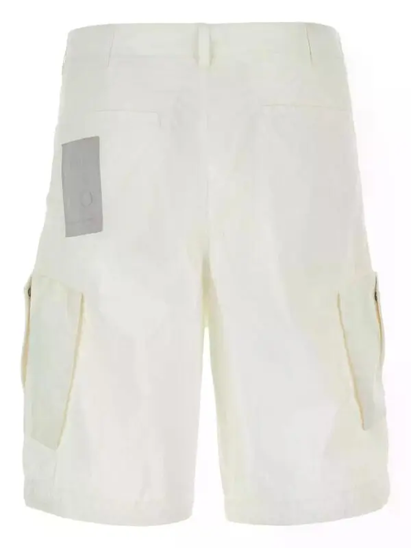 TEN C Logo Patch Cargo Shorts - White