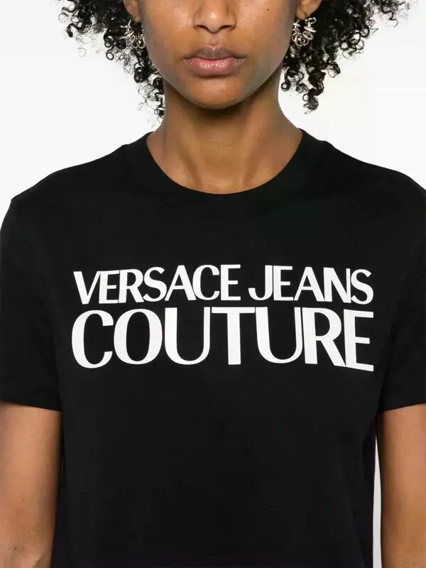 Versace Rubberised Logo Cotton T-shirt