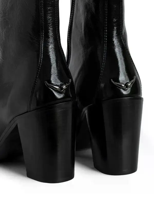 Zadig&Voltaire Leather Ankle Boots - Black