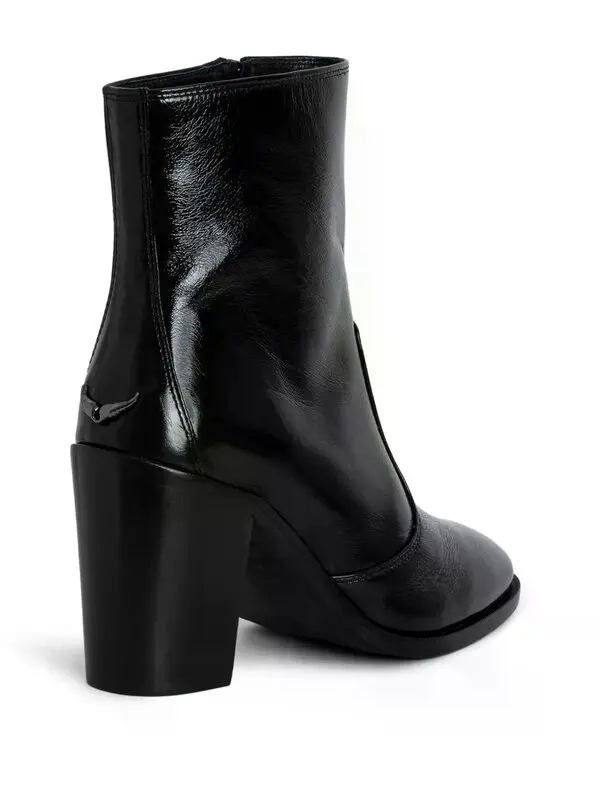 Zadig&Voltaire Leather Ankle Boots - Black