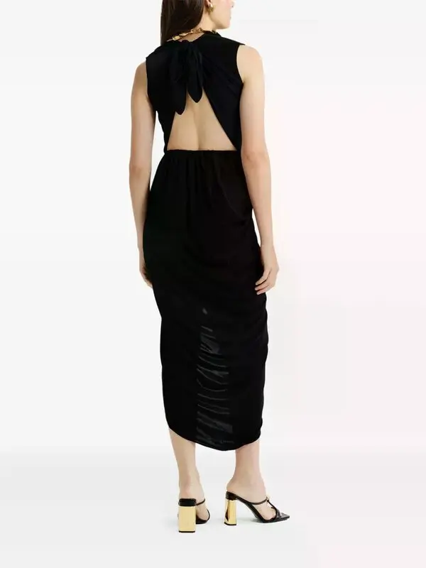 PATOU Open-back Midi Dress With Rear Tie