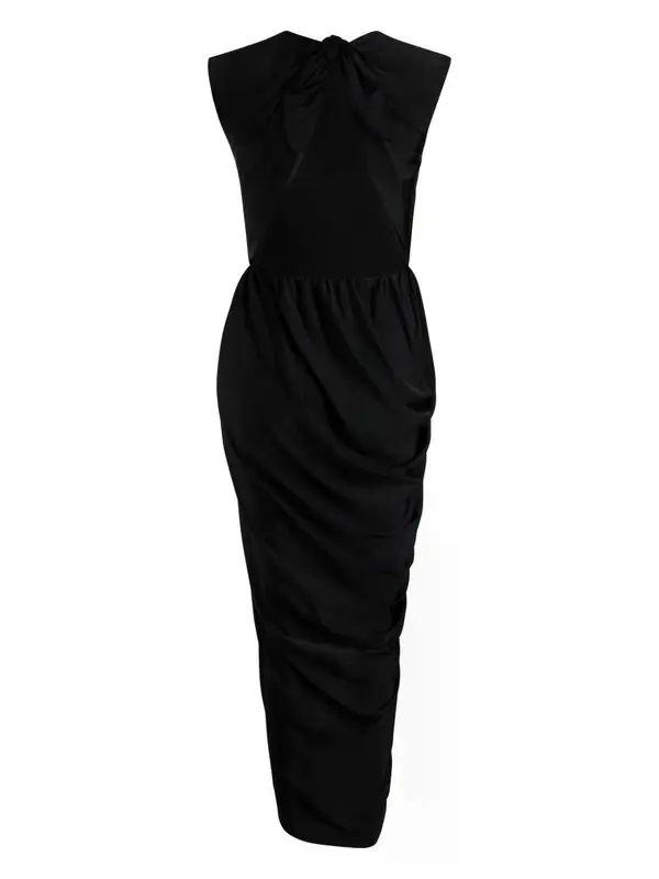 PATOU Open-back Midi Dress With Rear Tie