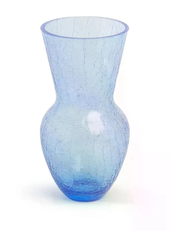 KLIMCHI Felicity Cracked-effect Vase - Blue