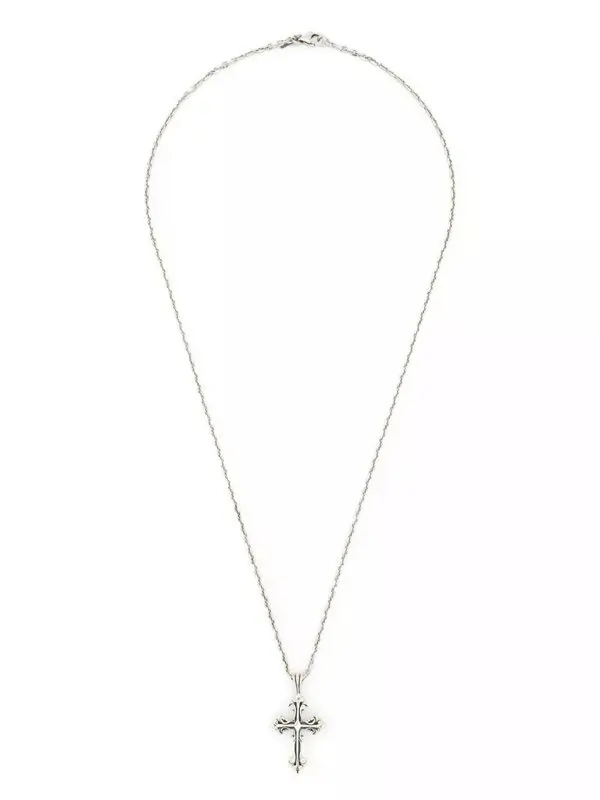 Emanuele Bicocchi Sterling Avelli Cross Pendant Necklace