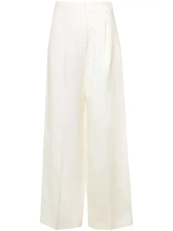 JW Anderson Logo Stripe Palazzo Pants - Neutrals