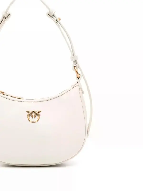 Pinko Half Moon Baby Leather Shoulder Bag