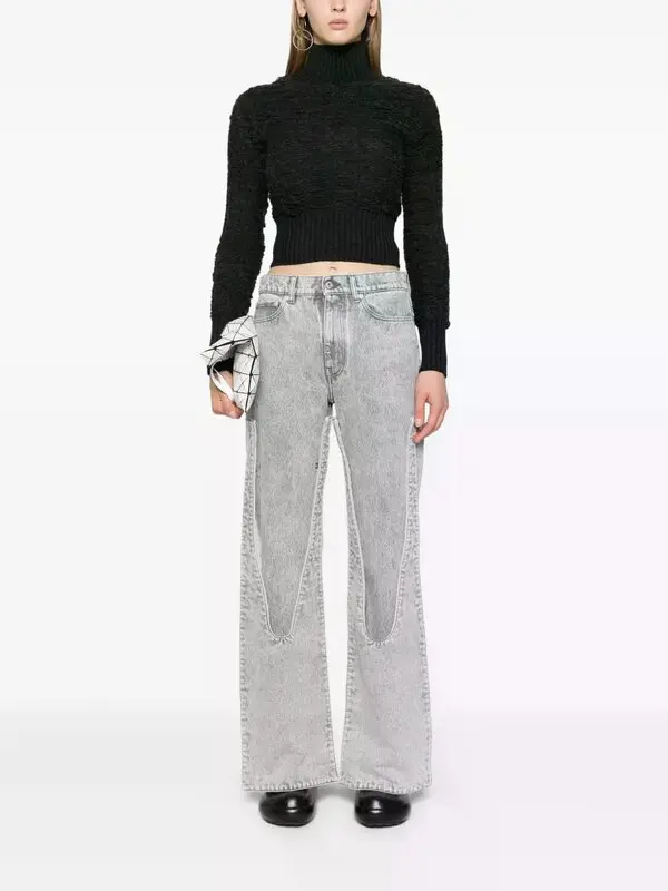 MAISON MARGIELA High-neck Distressed Jumper