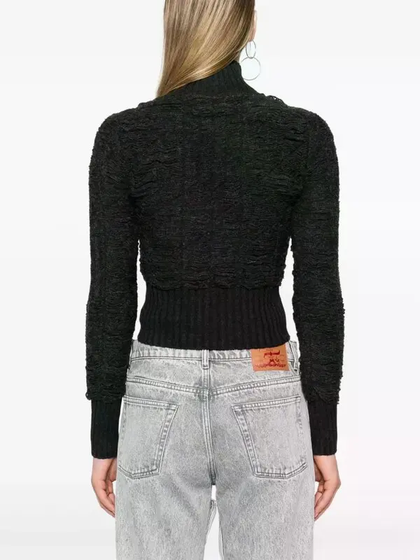 MAISON MARGIELA High-neck Distressed Jumper
