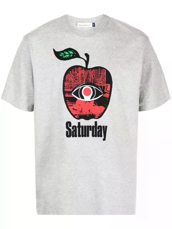 Undercover Graphic-print Cotton T-shirt - Grey