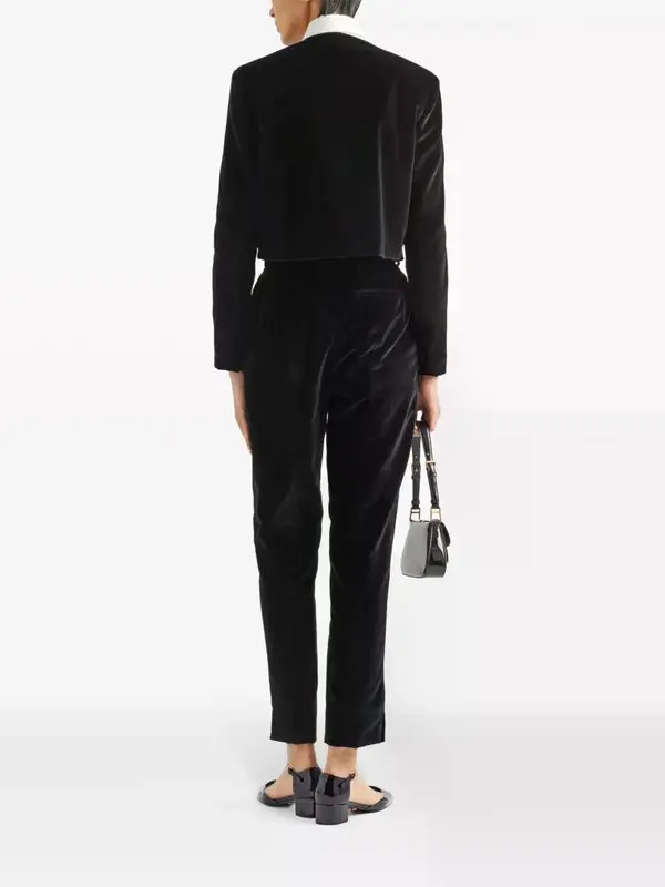 Prada Velvet Straight-leg Trousers