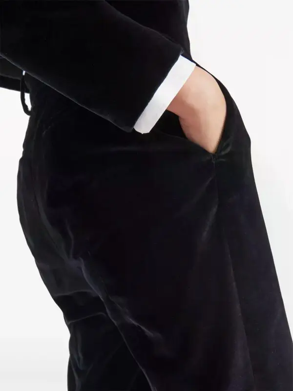 Prada Velvet Straight-leg Trousers