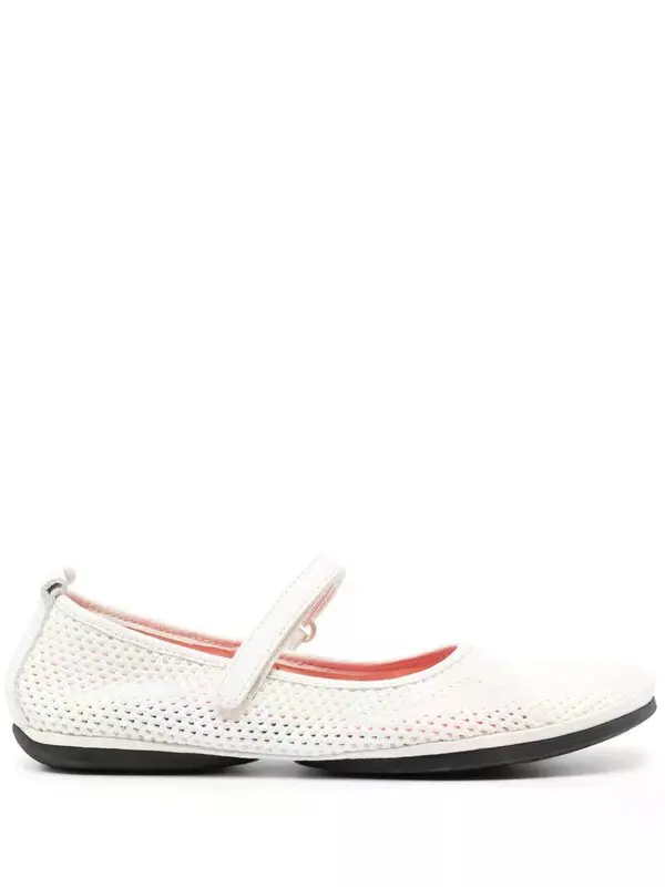 Camper Right Nina Mesh Ballerina Shoes - White