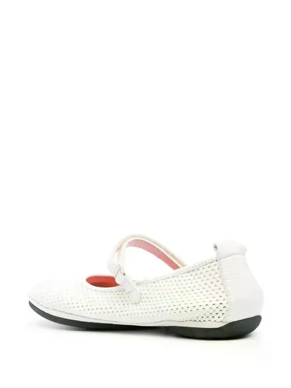 Camper Right Nina Mesh Ballerina Shoes - White