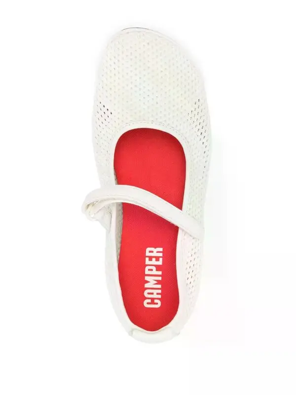 Camper Right Nina Mesh Ballerina Shoes - White