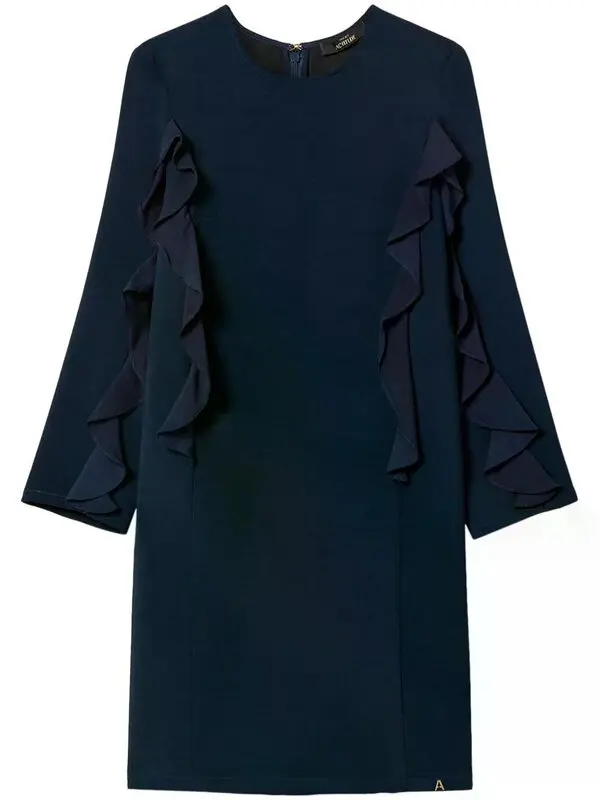 TWINSET Ruffled Mini Dress - Blue