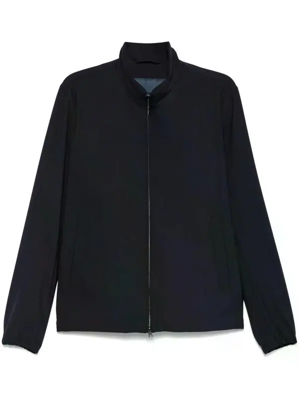 Herno Logo Plaque Zip-up Jacket