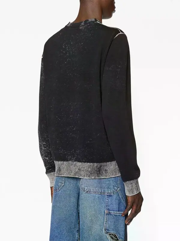 DIESEL® K-clarence-b Cotton Jumper - Black