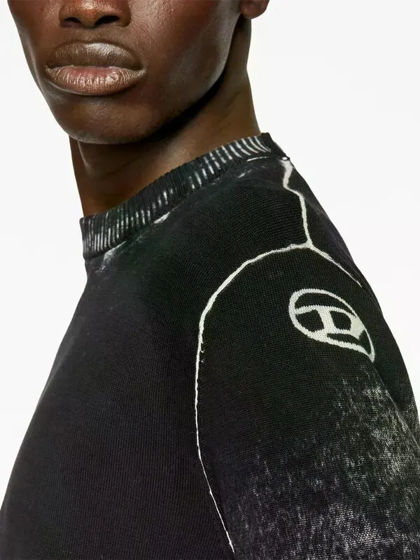 DIESEL® K-clarence-b Cotton Jumper - Black