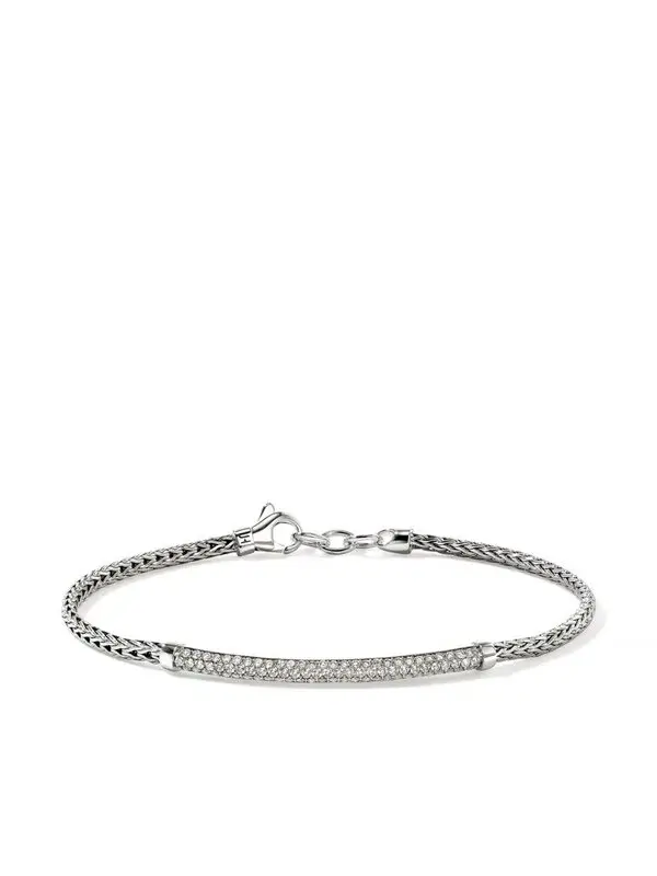 John Hardy Essential Diamond Pave Bracelet - Silver