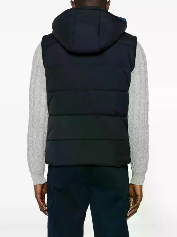 Kiton Zip-up Hooded Gilet