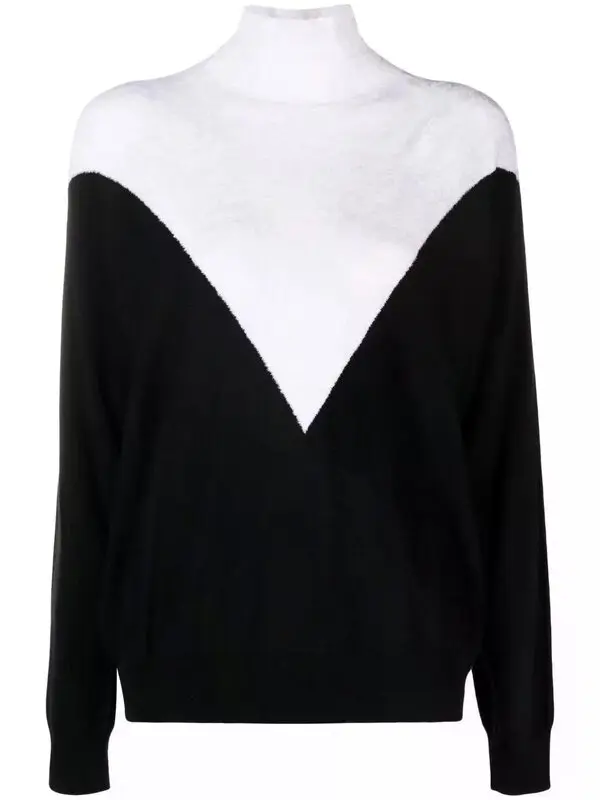 Emporio Armani Two-tone Knitted Jumper