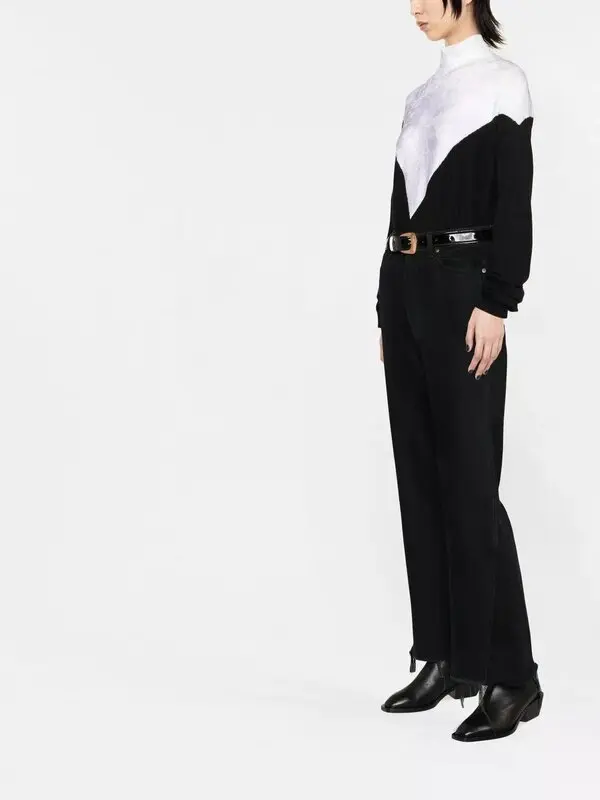 Emporio Armani Two-tone Knitted Jumper