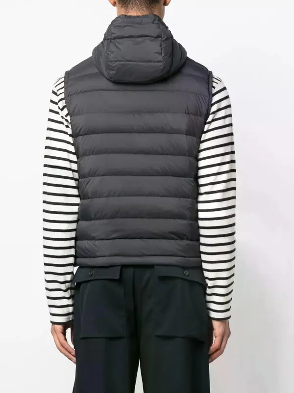 MOORER Zipped Hooded Gilet