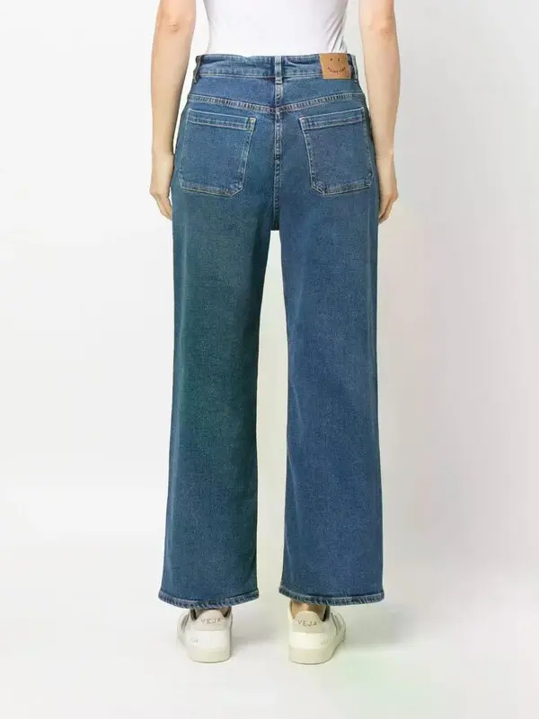 Paul Smith Cropped Wide-leg Jeans