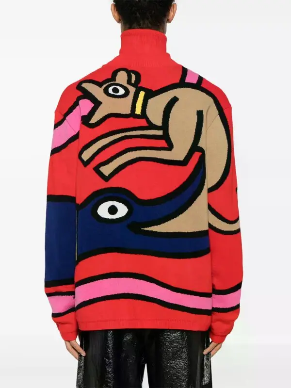 WALTER VAN BEIRENDONCK Viper Wool Jumper