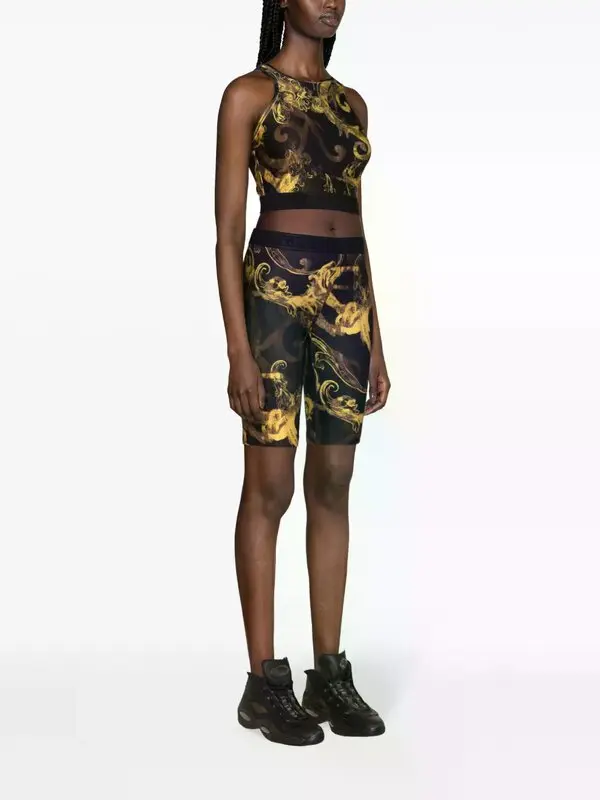 Versace Baroque Print Racerback Tank Top