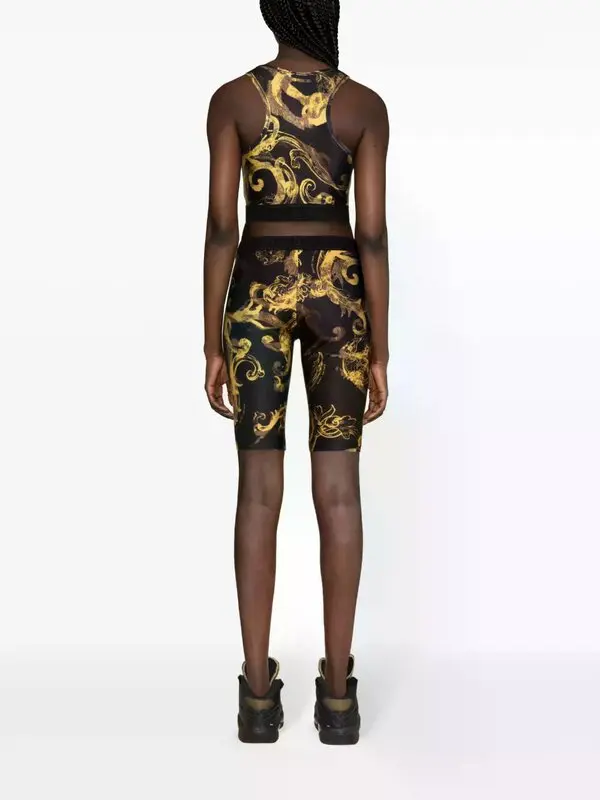 Versace Baroque Print Racerback Tank Top