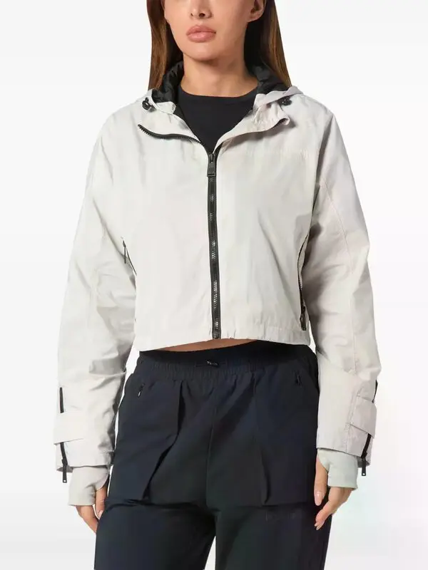 PLEIN SPORT Hooded Jacket With Appliqué Logo